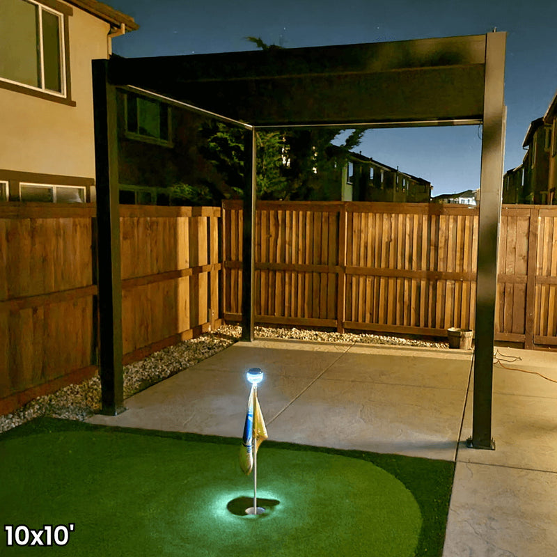 Bon Pergola 10'x10' Motorized Louver with Edge Lighting Villa Pergola ...