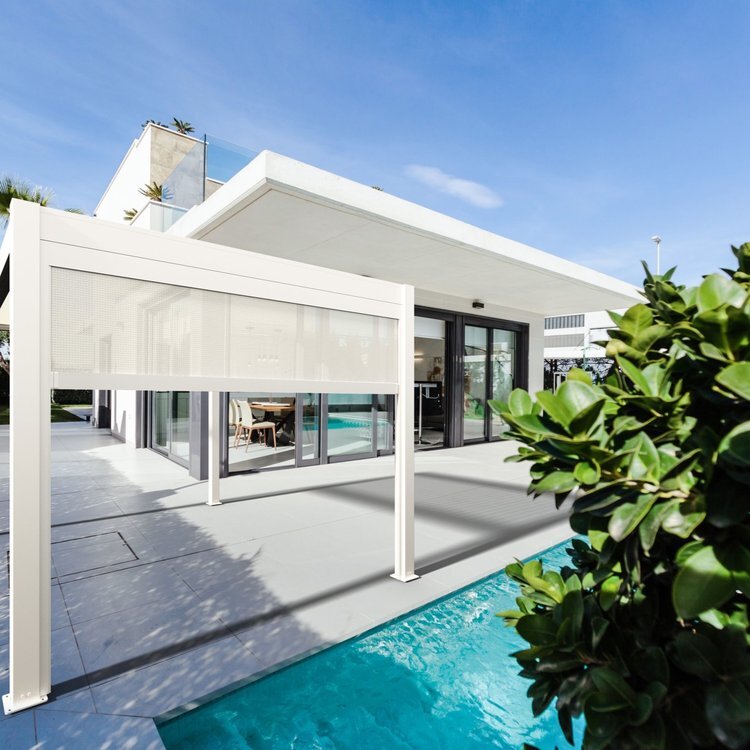 Bon Pergola Wind Resistant Screen for Villa Pergola SCN | Vital ...
