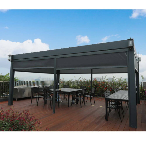 Bon Pergola Wind Resistant Screen - Weatherproof Pergola | Vital ...