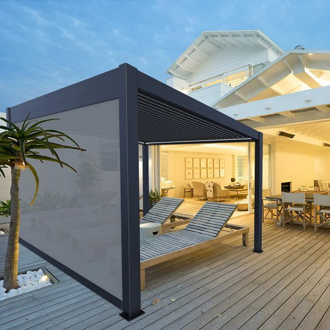 Bon Pergola Wind Resistant Screen for Villa Pergola SCN | Vital ...