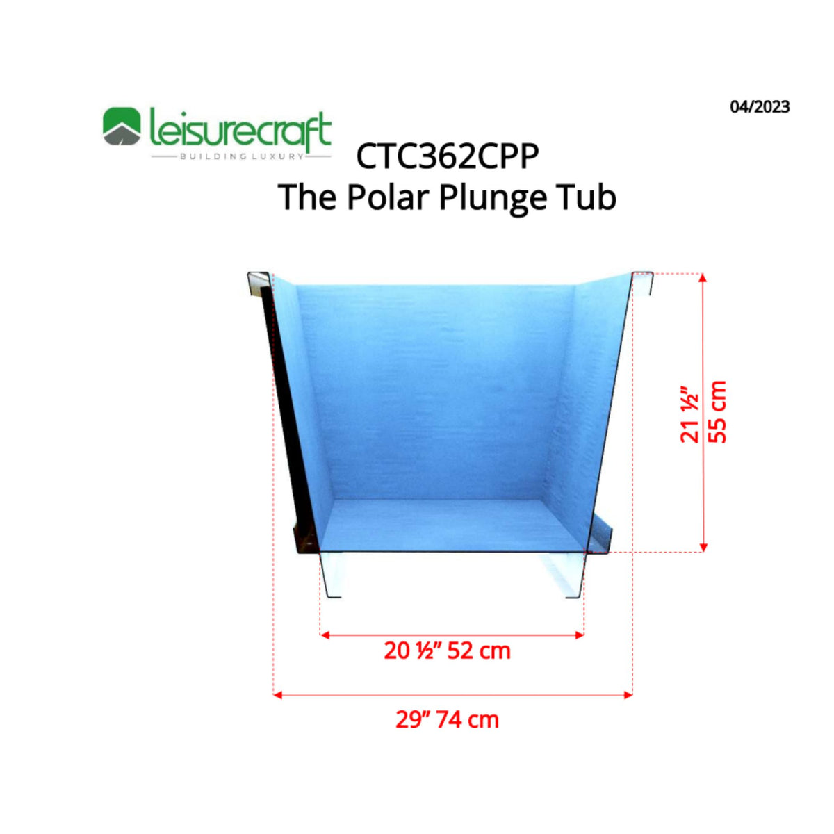 Dundalk The Polar Plunge Tub CT362PP | Vital Hydrotherapy
