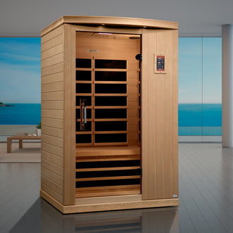 Dynamic Venice Elite 2-person Ultra Low EMF (Under 3MG) FAR Infrared Sauna (Canadian Hemlock ...