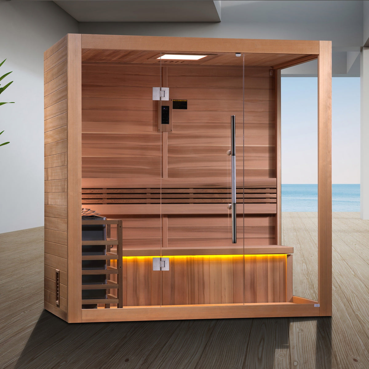 Golden Designs "Forssa Edition" 3-4 Person Traditional Steam Sauna ...