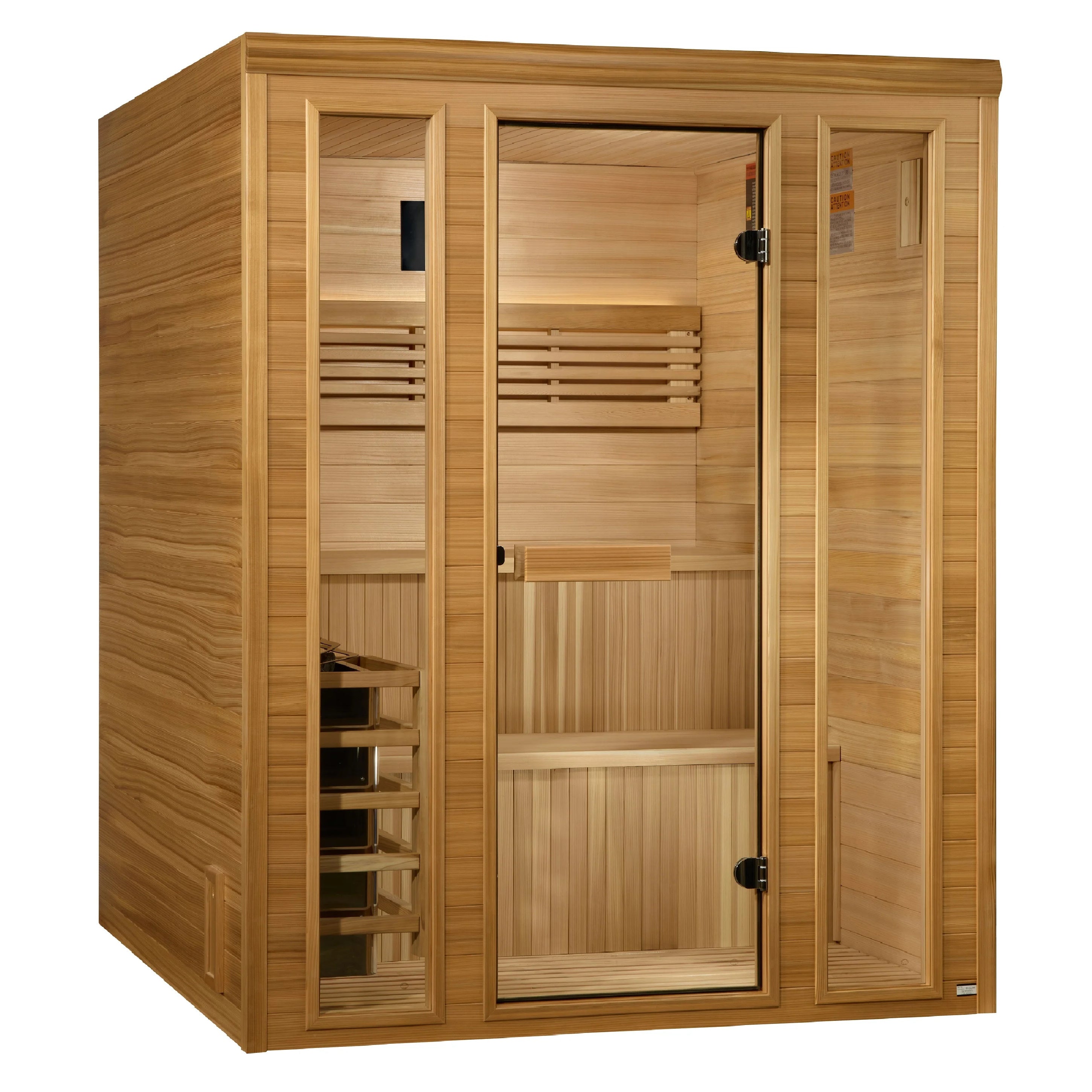 Golden Designs 2025 Engelberg Edition 6 Person Traditional Steam Sauna ...
