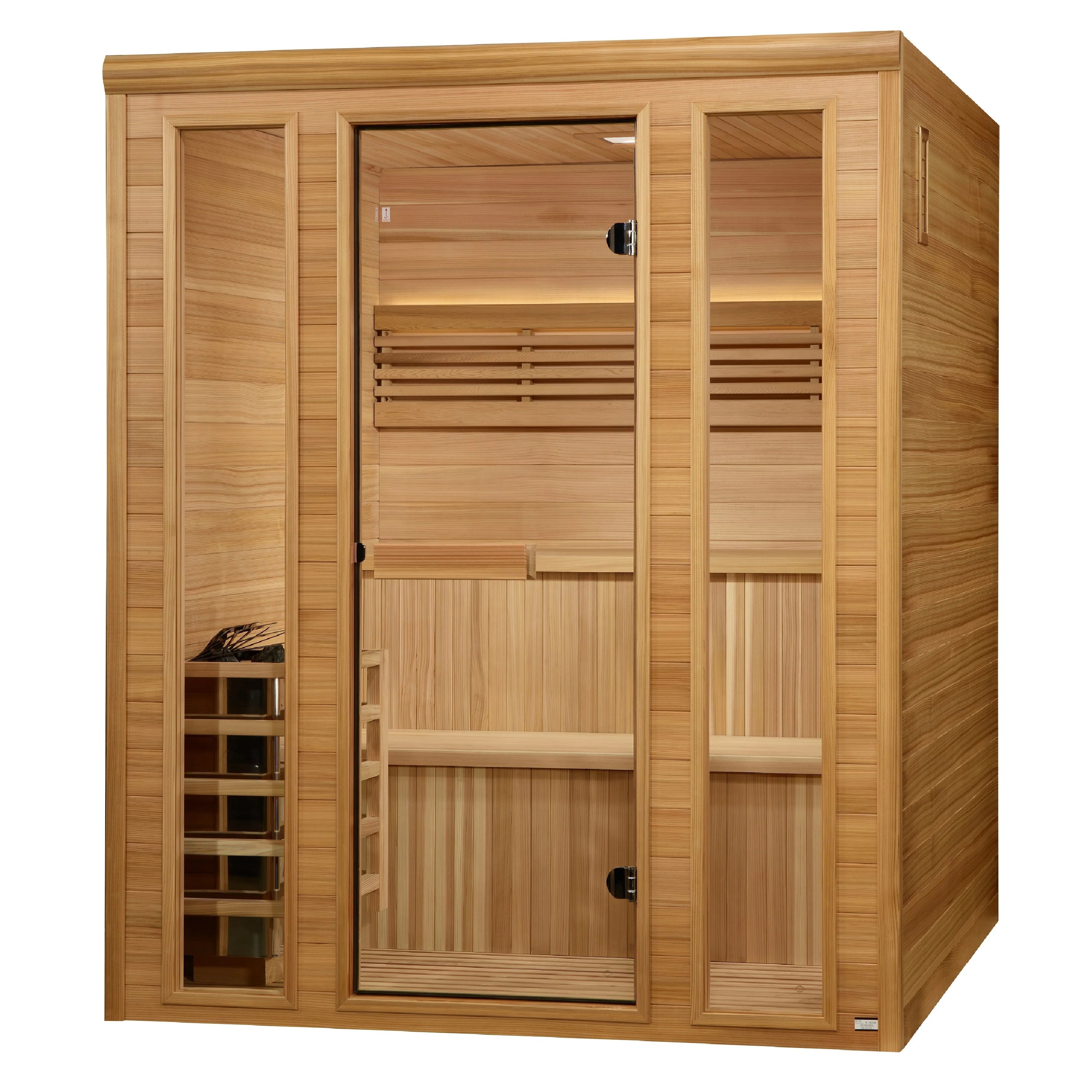 Golden Designs 2025 Engelberg Edition 6 Person Traditional Steam Sauna ...