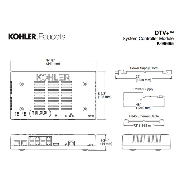 Kohler K-99695 DTV+ System Control Module | Vital Hydrotherapy