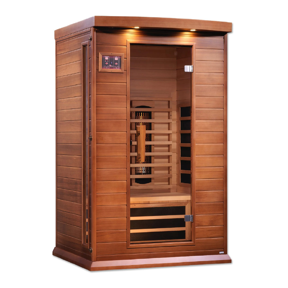 Maxxus 2-Person Full Spectrum Near Zero EMF (Under 2MG) FAR Infrared Sauna (Canadian Red Cedar ...