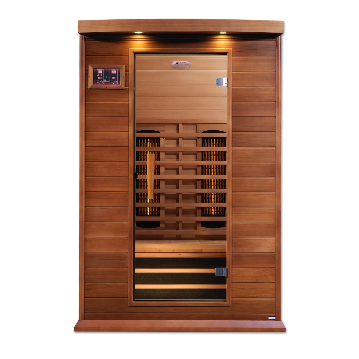 Maxxus 2-Person Full Spectrum Near Zero EMF (Under 2MG) FAR Infrared Sauna (Canadian Red Cedar ...