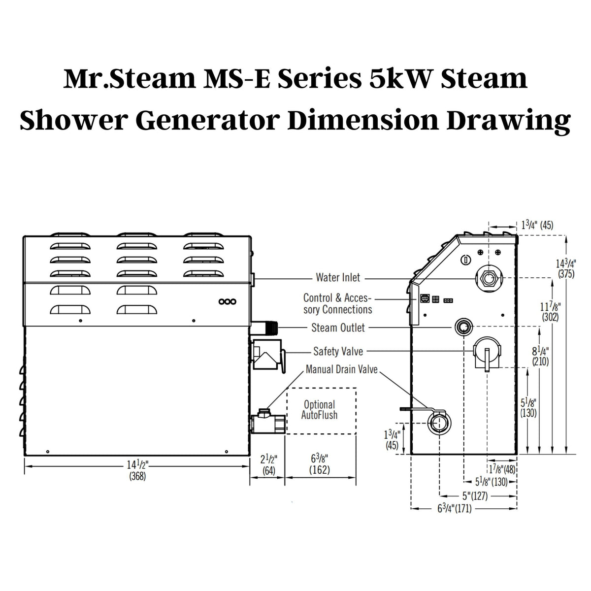 Mr. Steam 5kW MS-E Series Steam Shower Generator MS90E | Vital Hydrotherapy