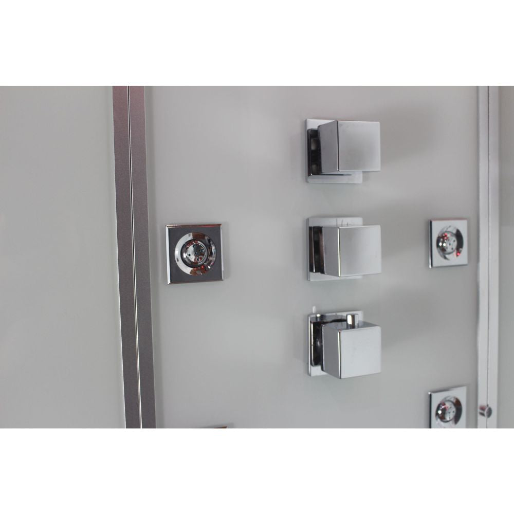 Platinum Walk-In Steam Shower | 59” x 35.4” x 89” DZ961F8 | Vital ...