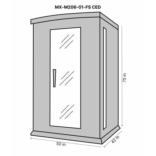 Maxxus 2-Person Full Spectrum Near Zero EMF (Under 2MG) FAR Infrared Sauna (Canadian Red Cedar ...
